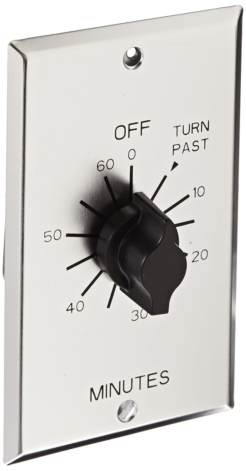 Spring-Wound In-Wall Twist Timer with Commercial Style Metal Plate and ...