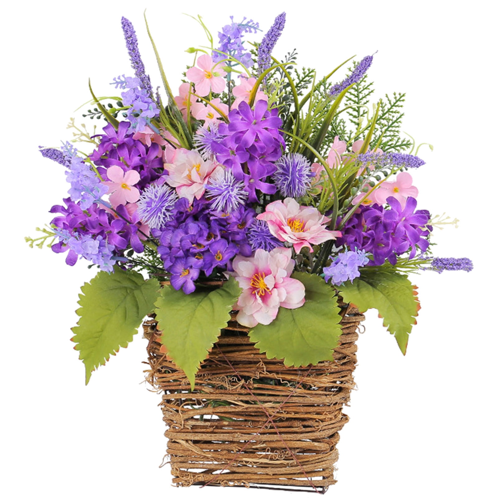 Spring Wreath Cr Eam Hydrangea Ba Sket Wreath Spring Front Door De Cor ...