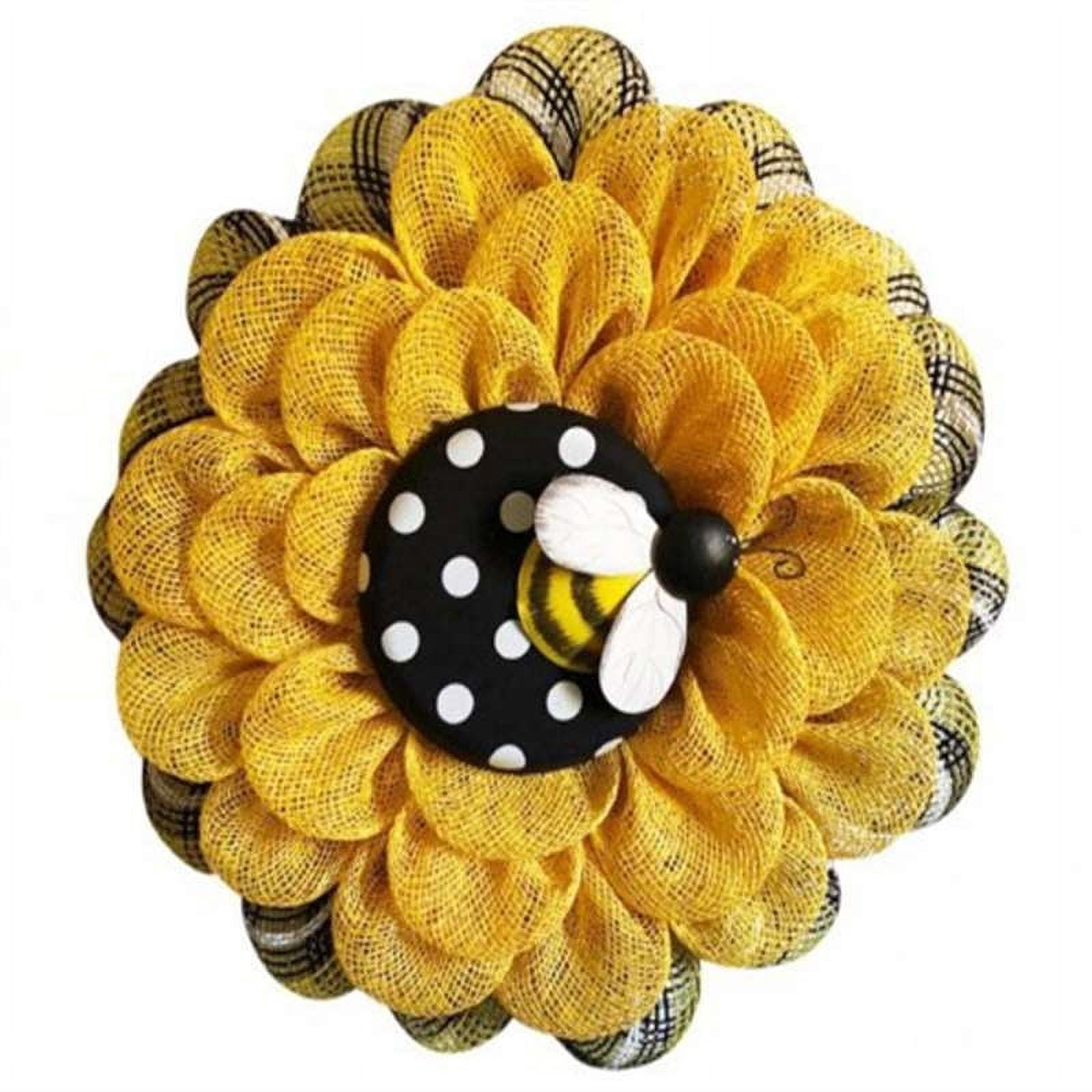 Spring Wreath Leaf Bee Sunflower Front Door Garland for Front Door ...