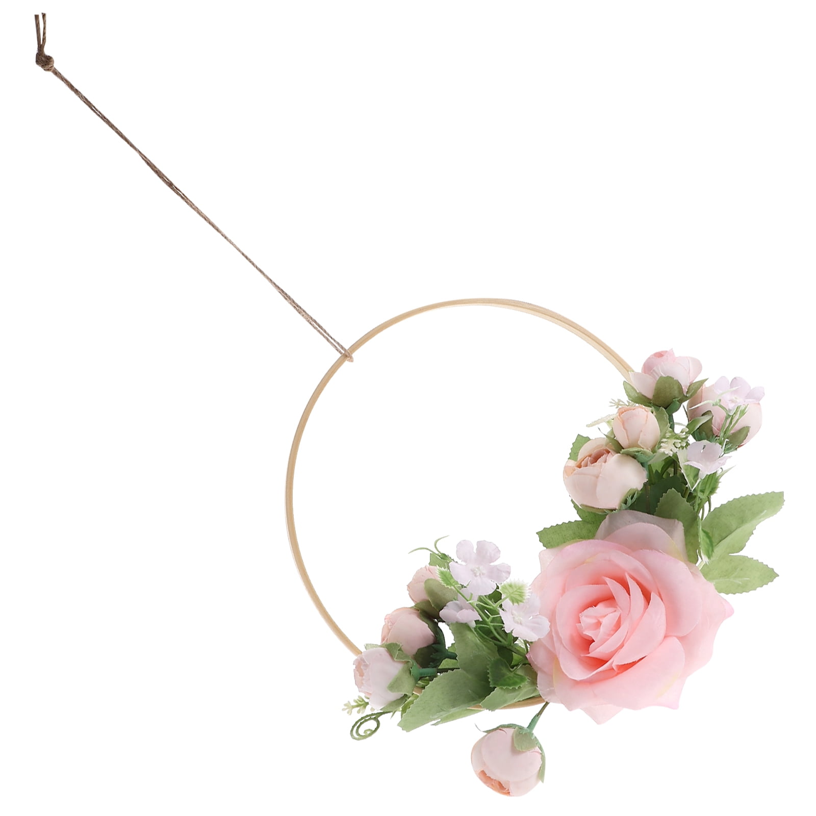 Elegant Multi Bamboo Cloth Flower Wreath for Decor with Simple Design ...