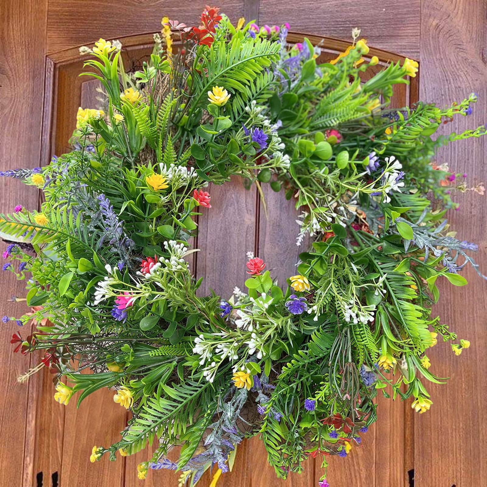 Spring Wreaths for Front Door 35CM Wreath For Spring And Summer Home ...