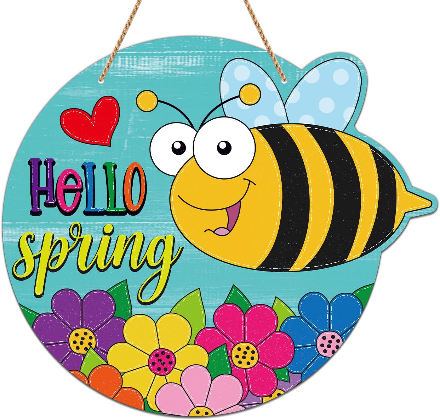 Spring Wreaths for Front Door Spring Decorations for Home Hello Spring ...