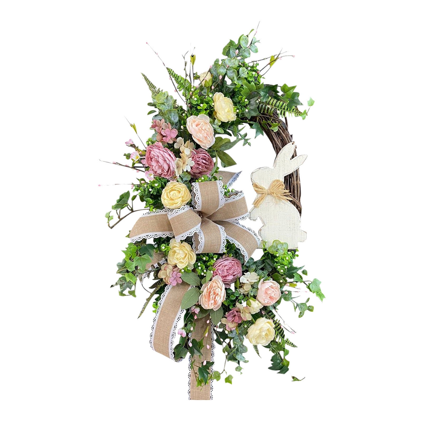 Spring Wreaths For Front Door Easter Decoration Elegant Floral Wreath ...