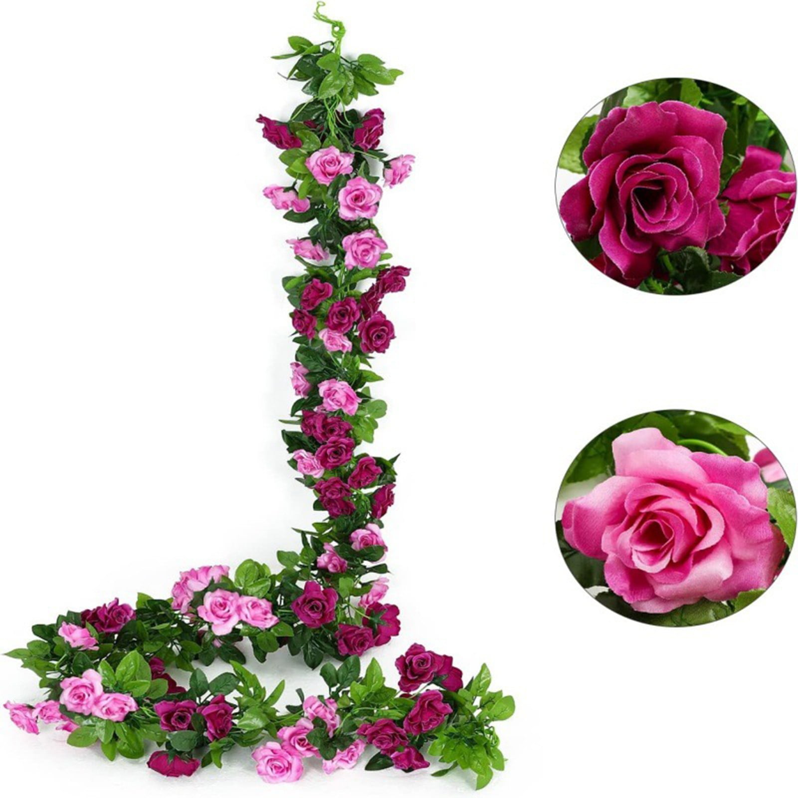 Spring Wreaths For Front Door Wreaths Artificial Rose Garland With ...