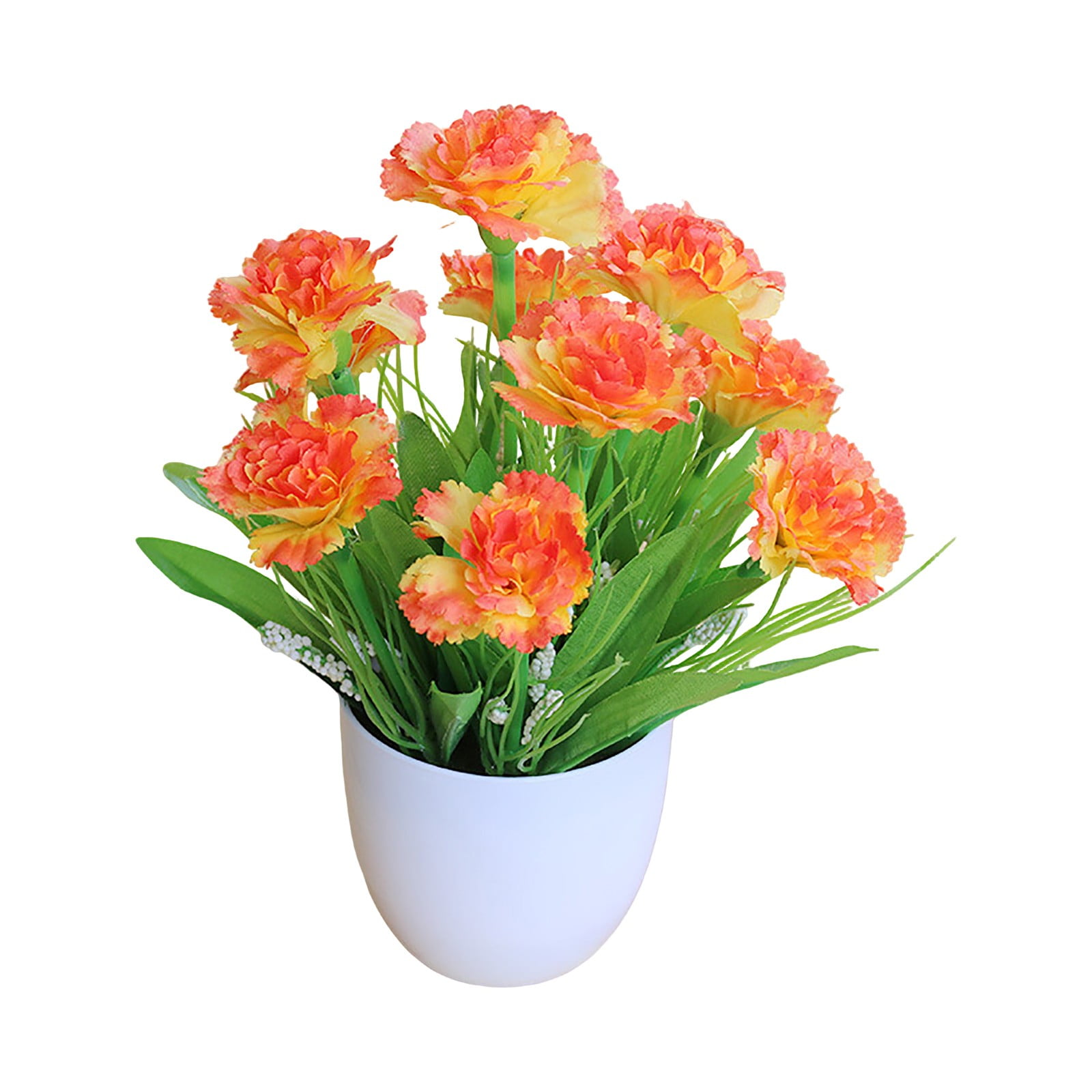 Spring Wreaths For Front Door Wreaths Artificial Yellow Carnation ...