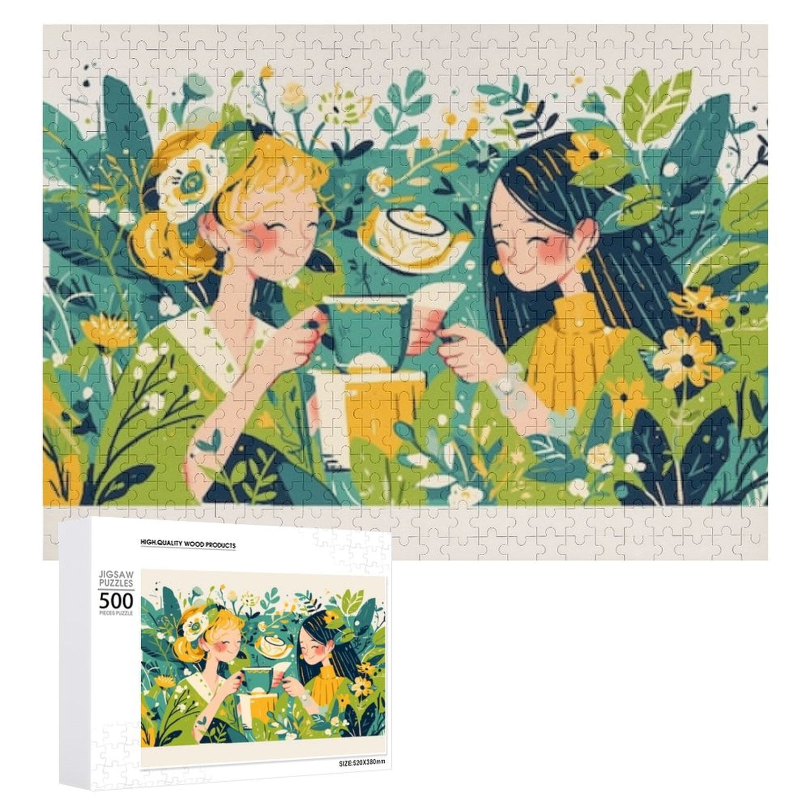 Spring and Flowers 500 Piece Puzzle – Impossible Jigsaw for Adults and ...