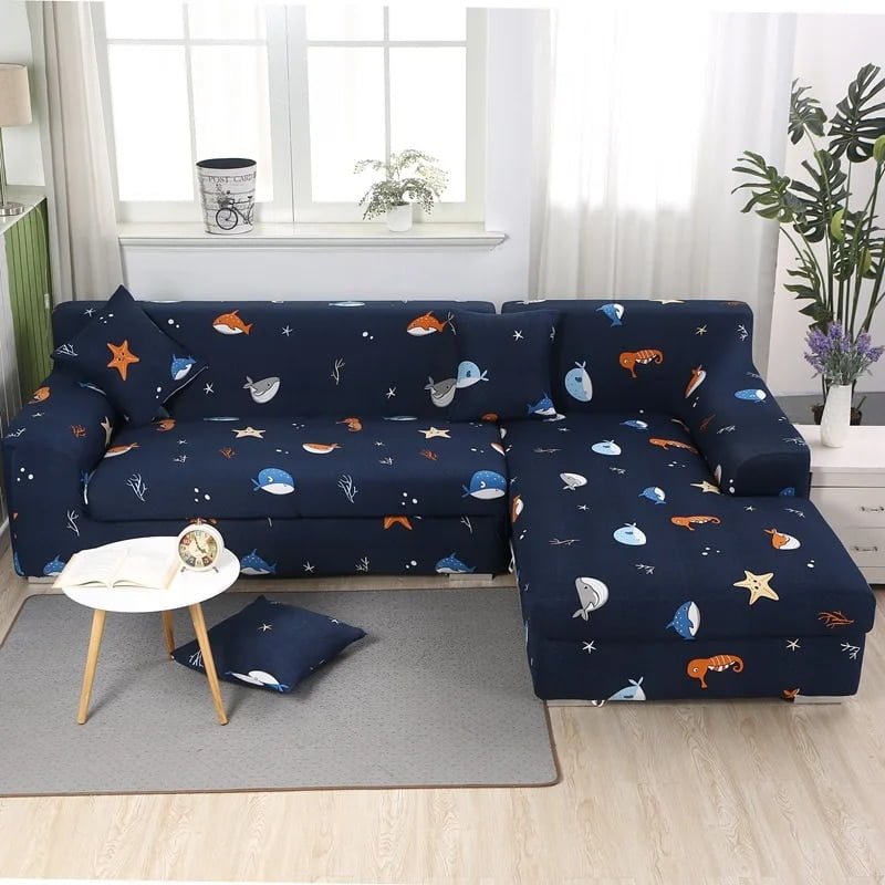 Spring and Summer Simple Plant Animal Print Sofa Cover All-inclusive L ...