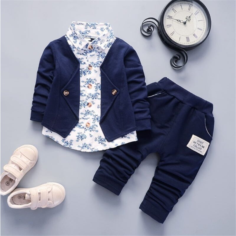 Spring boys' clothing suit children's leisure 2-piece suit gentleman's ...