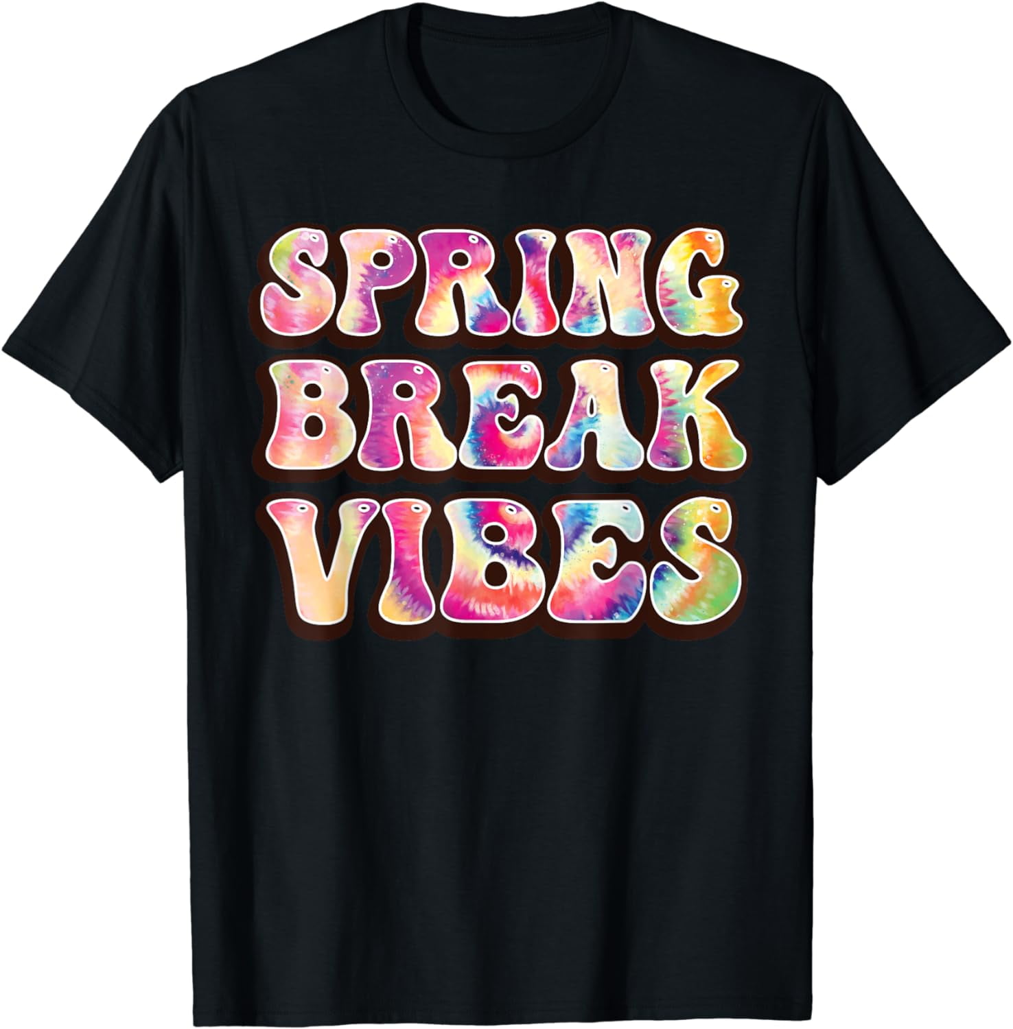 Spring break vibes Beach Colorful Tie Dye Spring Break 2024 T-Shirt ...