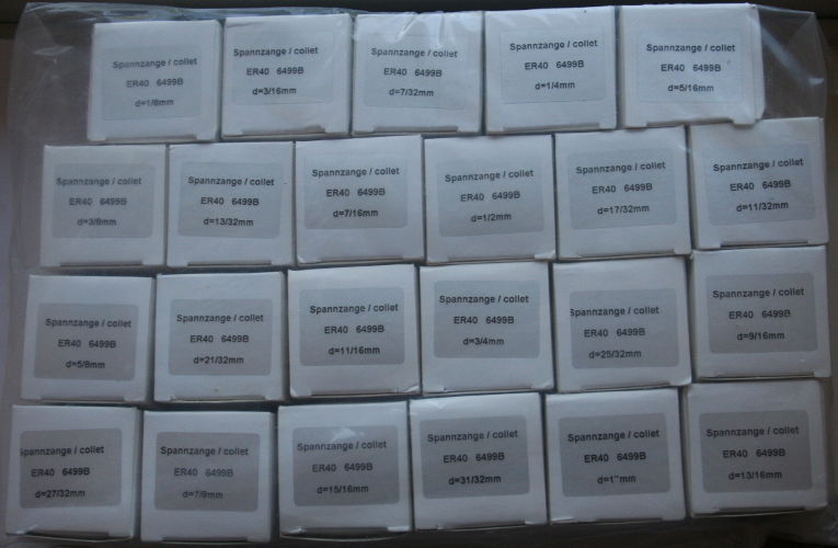 Spring collets ER40 23 Pieces set - new - Walmart.com