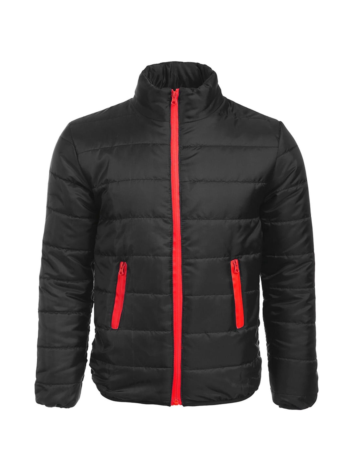 Spring hue Men Winter Warm Slim Fit Padded Down Light Puffer Bubble ...