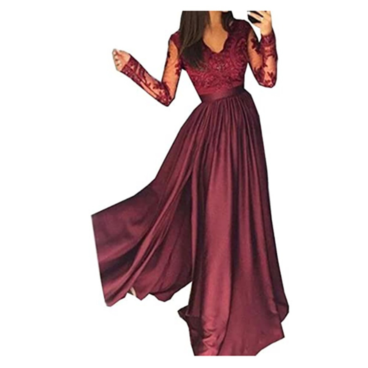 Spring hue Women's Formal Bridesmaid Long Evening Ball Gown Party Prom ...