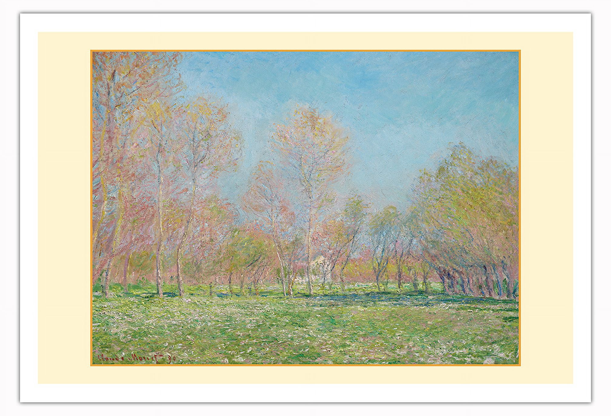 Spring in Giverny France - From an Original Color Painting by Claude ...
