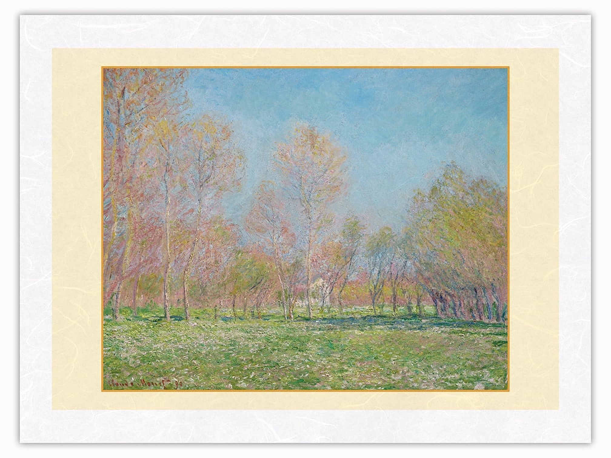 Spring in Giverny France - From an Original Color Painting by Claude ...