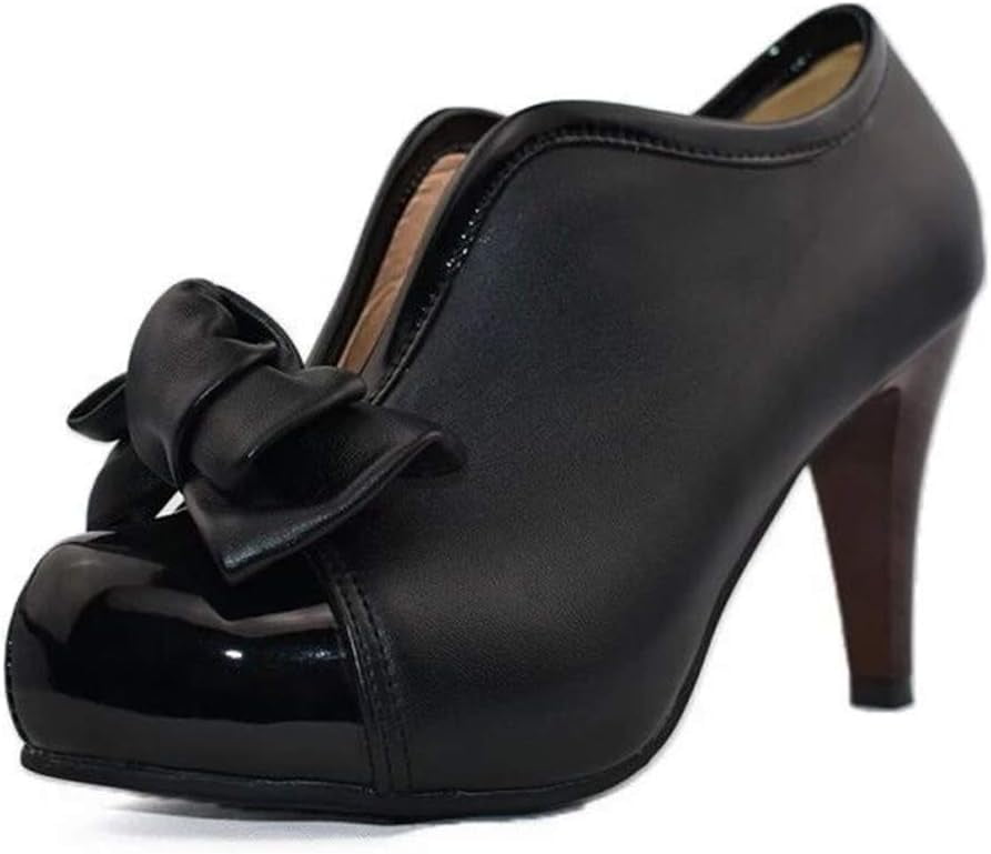 Spring new style bow high heels women's inner waterproof platform color ...