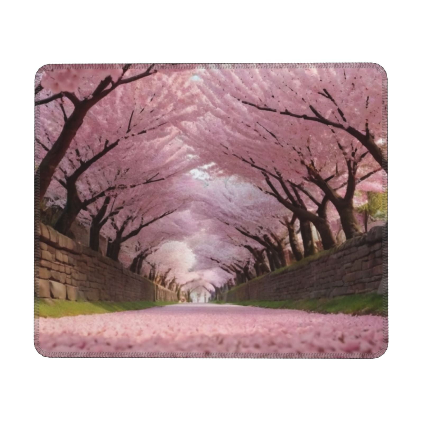 Spring's Cherry Blossom Path Mouse pad, non slip rubber mouse pad with ...