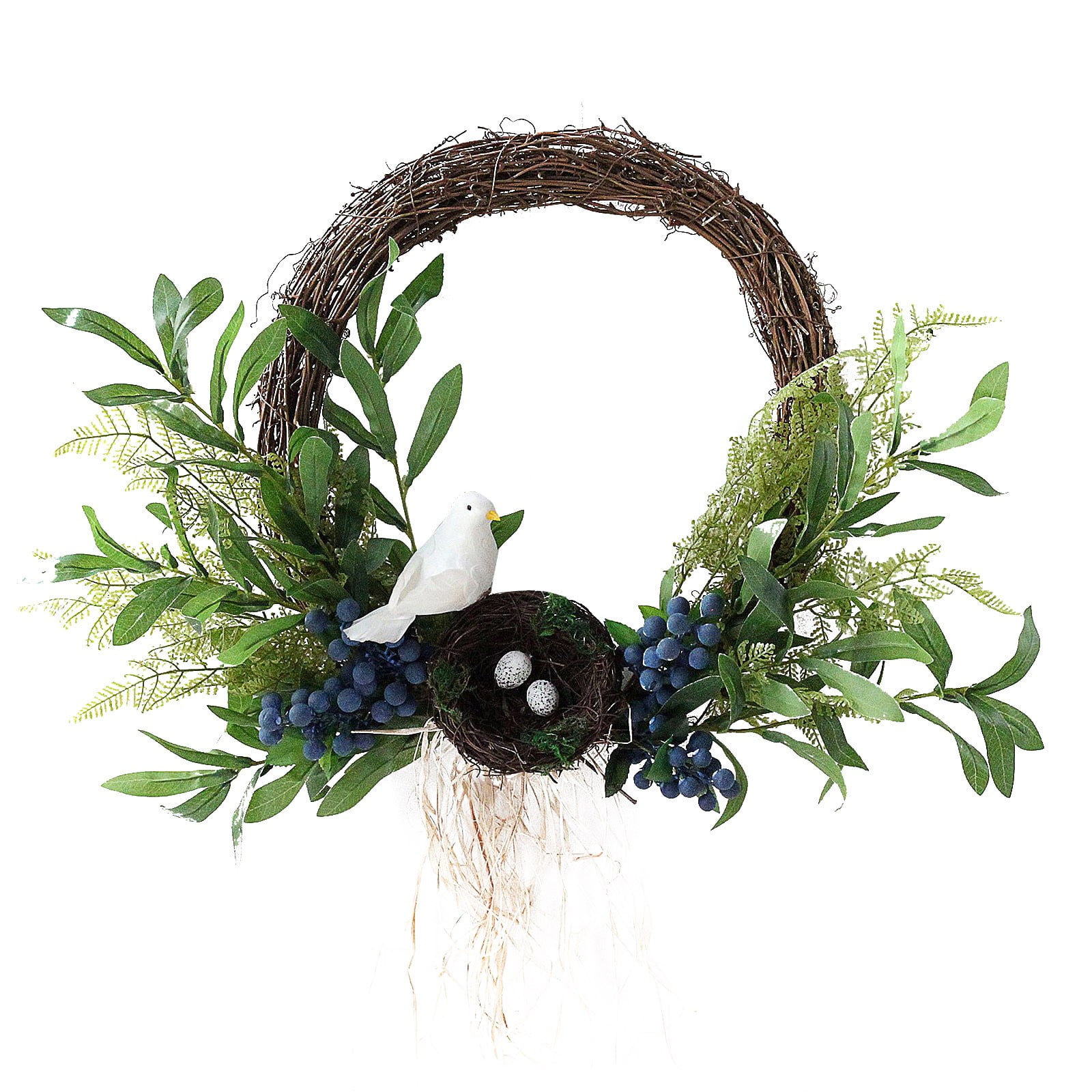 Spring wreath, olive branch door knocker, day, doorbell day Flowers for ...