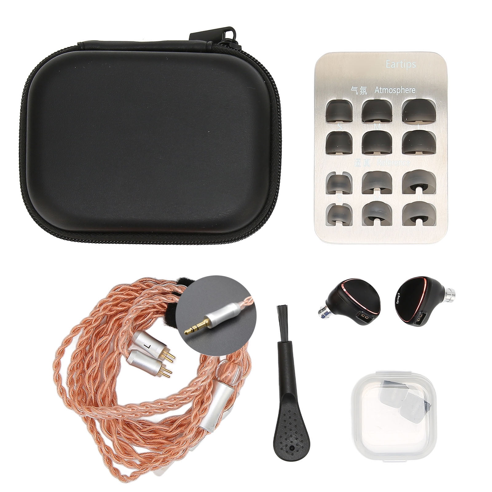 Spring2 HiFi Ear Monitor IEM Equipped Advanced Hybrid Triple BA Dynamic ...