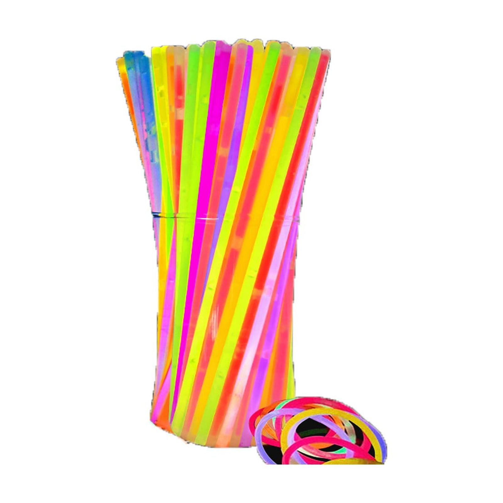 SpringFlower 100 PCS Glow Sticks Bulk Party 8" Glow In The Dark Party ...