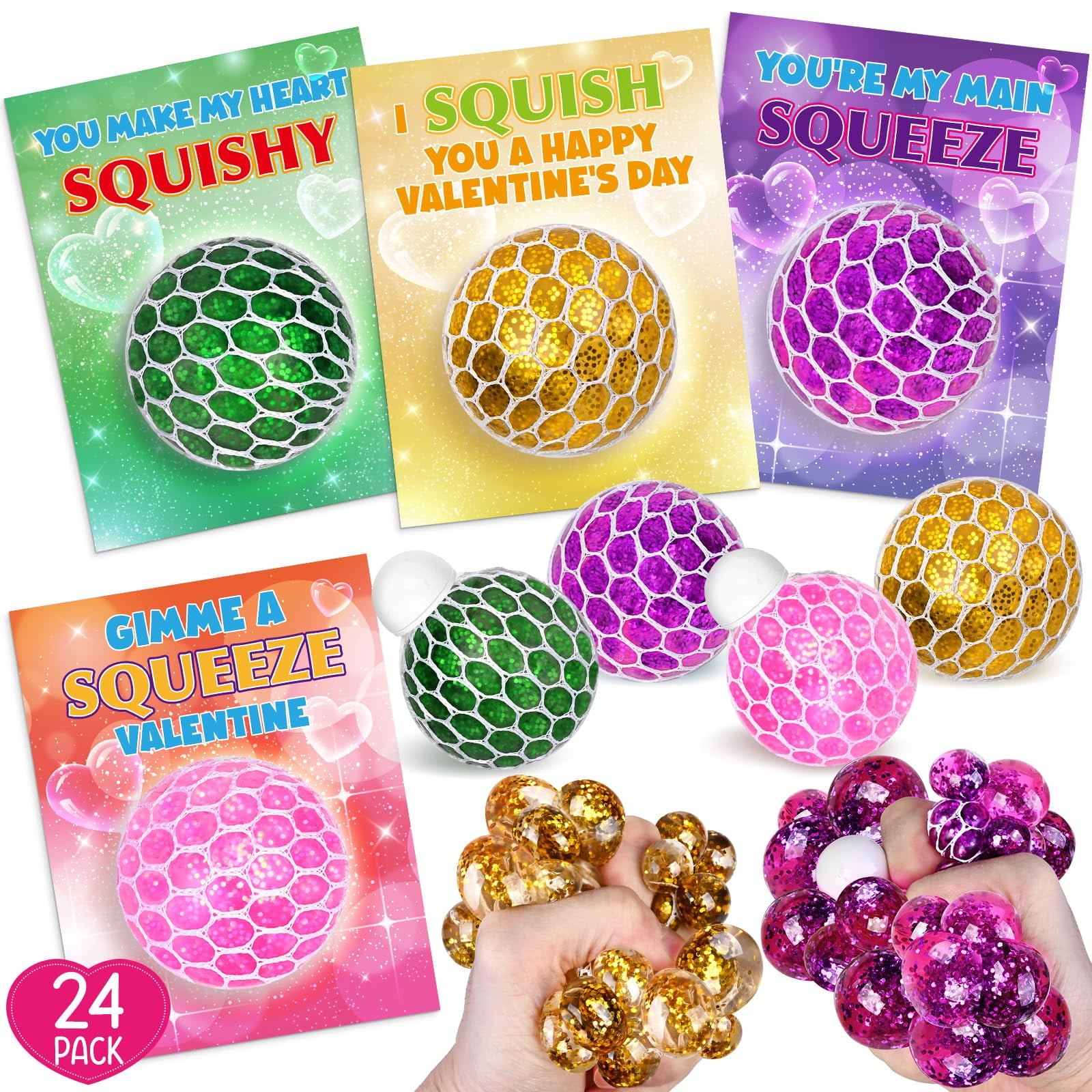 SpringFlower 24 PackITSC Valentines Day Card,Valentines Day with ...