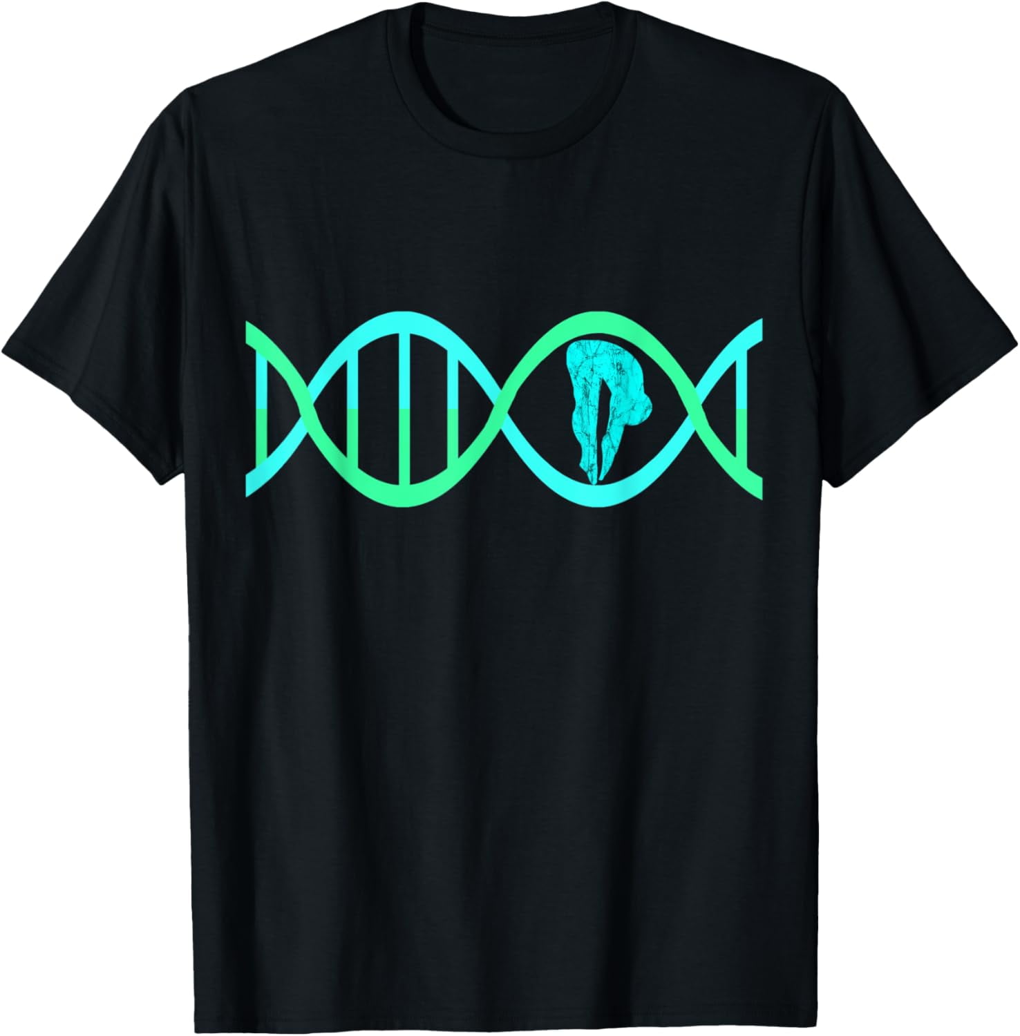 Springboard Platform Diver DNA Diving Genetic Aquatic TShirt - Walmart.com