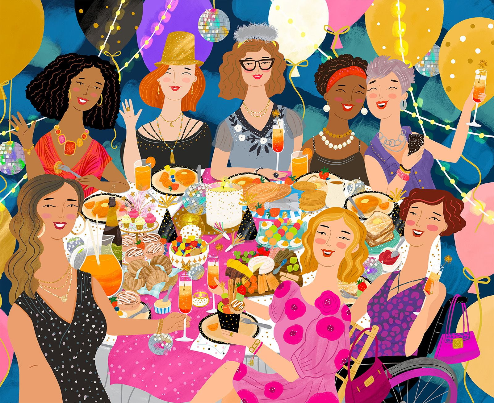 Springbok 1000 Piece Glam Brunch Bash Jigsaw Puzzle for Adults - Made ...