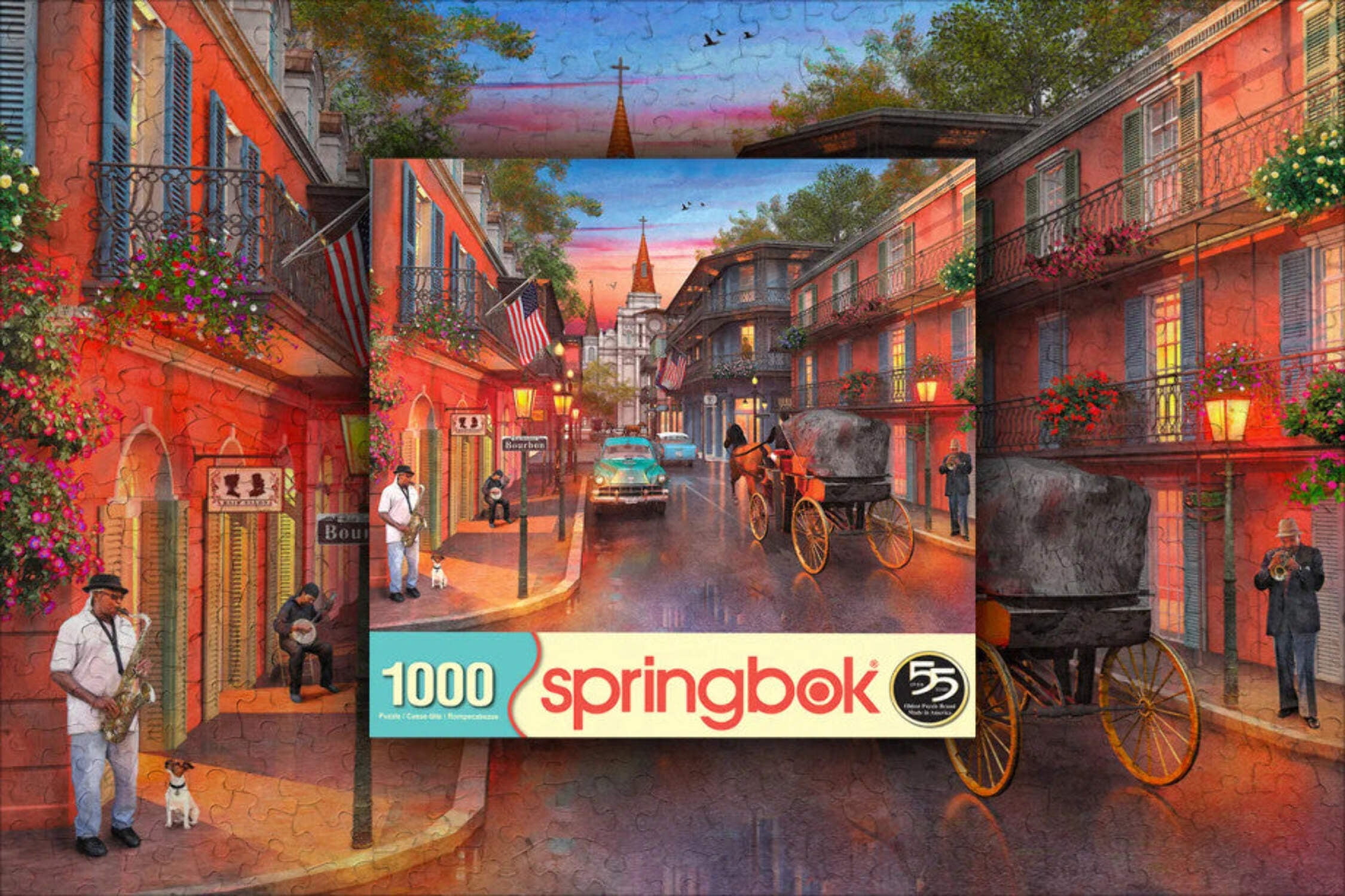 Springbok 1000 Piece Jigsaw Puzzle Bourbon Street - Walmart.com