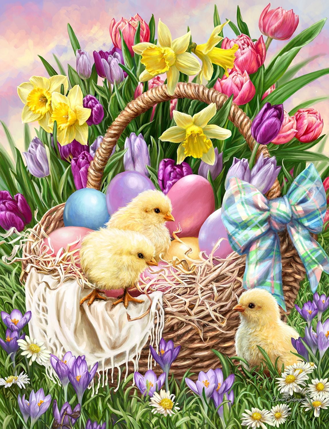 Springbok Basket Full of Spring - 500 Piece JigsawPuzzle - Made in the ...