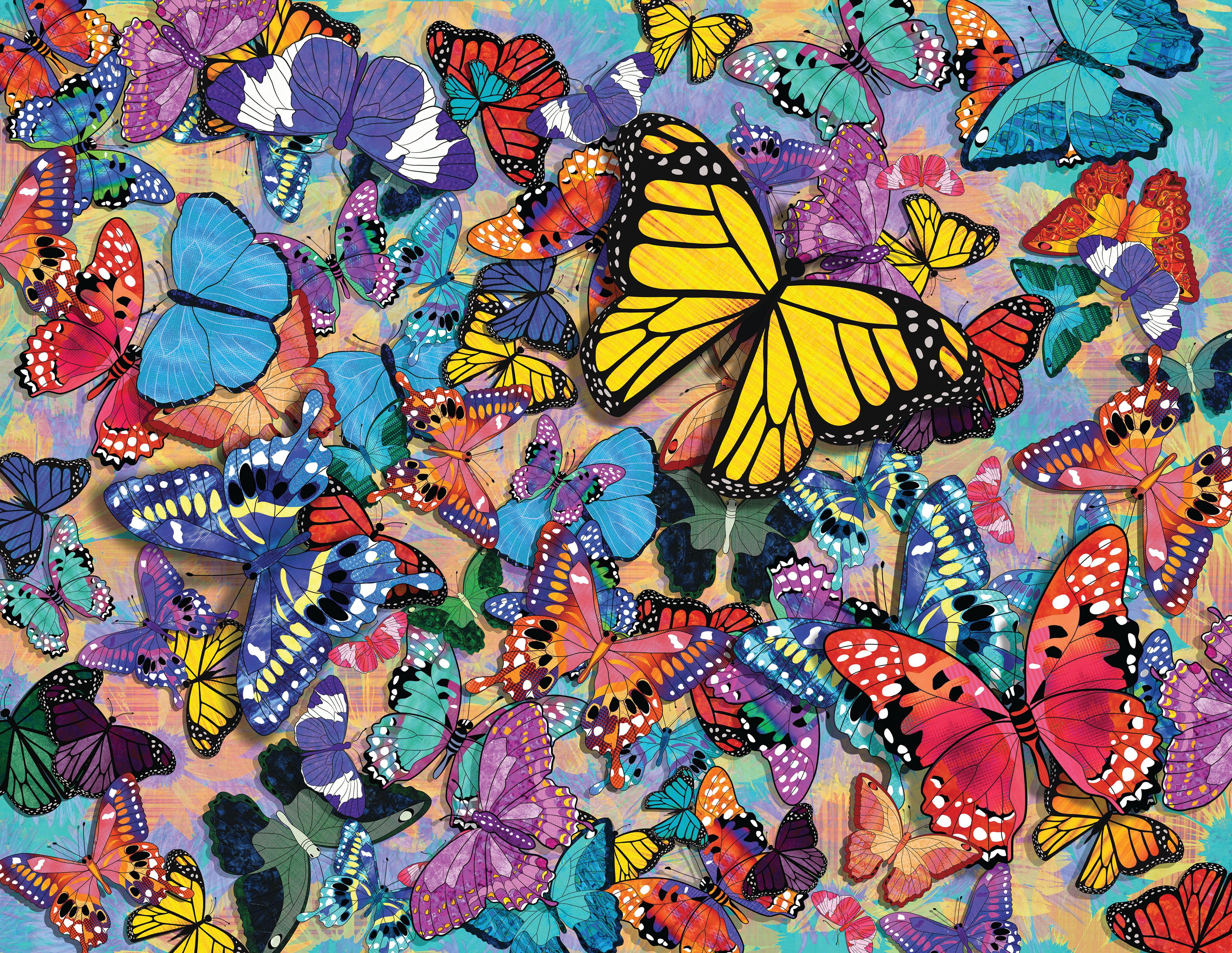 Springbok 500 Piece Butterfly Frenzy Jigsaw Puzzle for Adults - Walmart.com