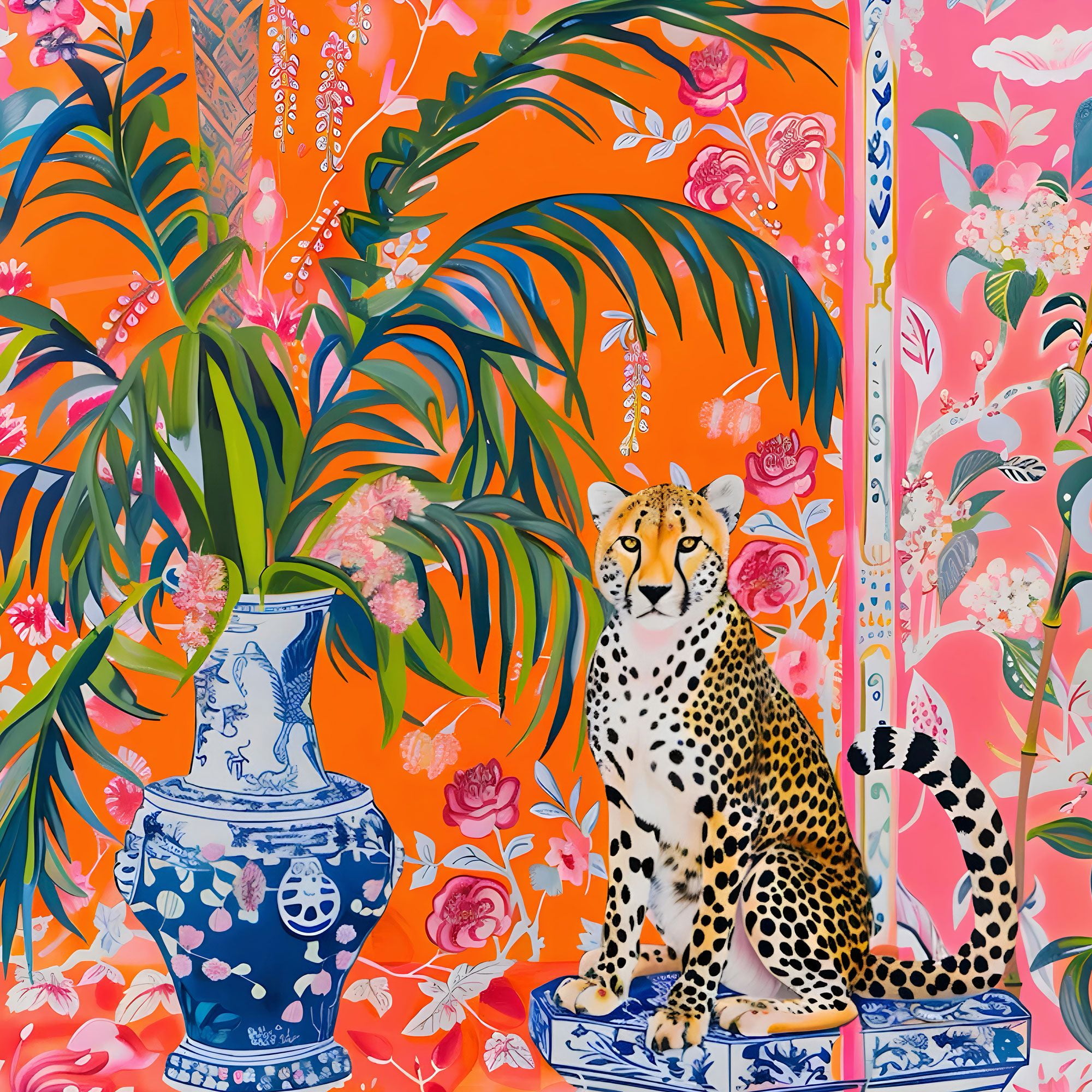 Cheetah and Ginger Jar Puzzle | Springbok - Walmart.com