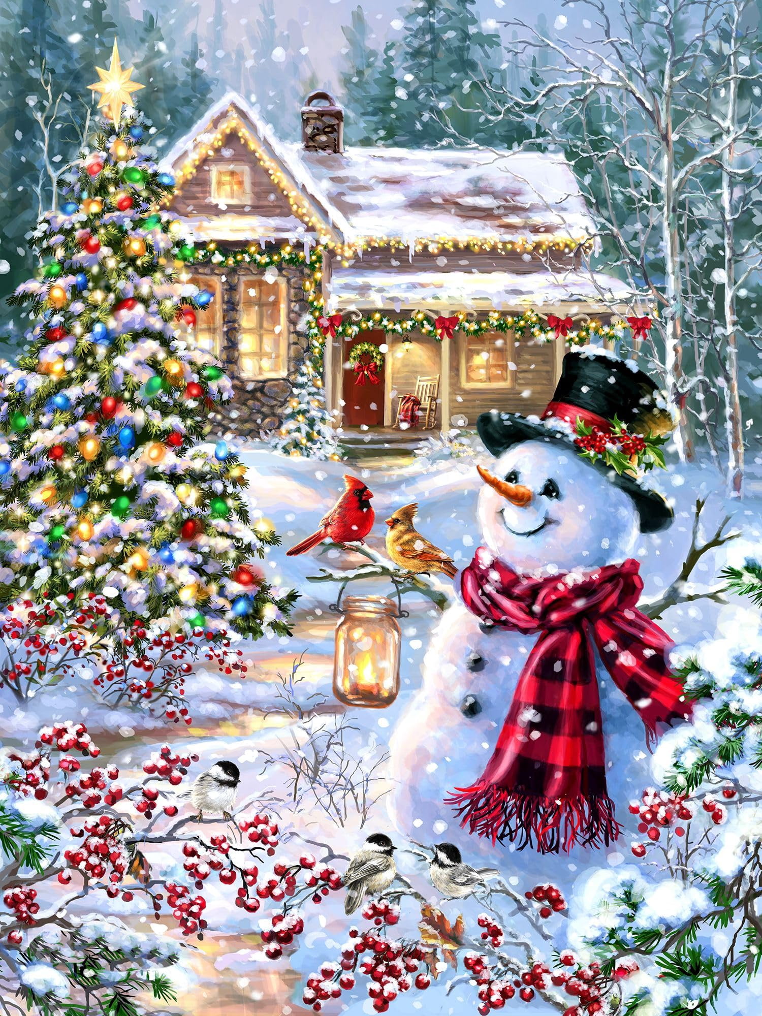 Springbok - Cottage in EC36 The Snow - 1000 Piece Jigsaw Puzzle ...