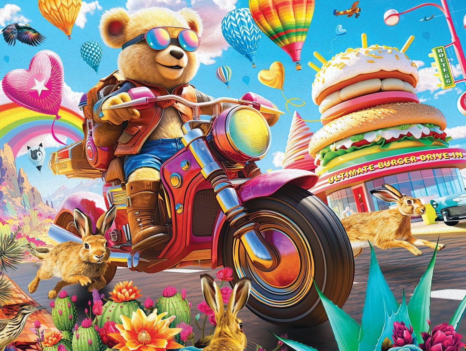 Springbok Easy Rider 500 Piece Jigsaw Puzzle - Made in the USA- Unique ...