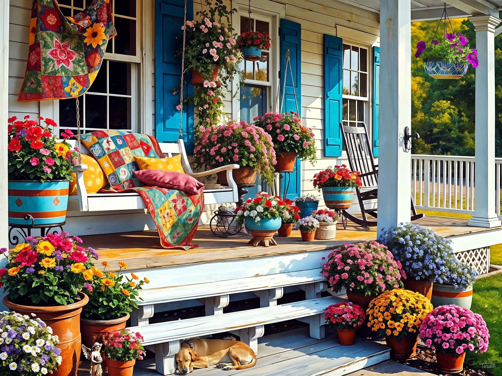 Springbok 500 Piece Front Porch Jigsaw Puzzle for Adults - Walmart.com