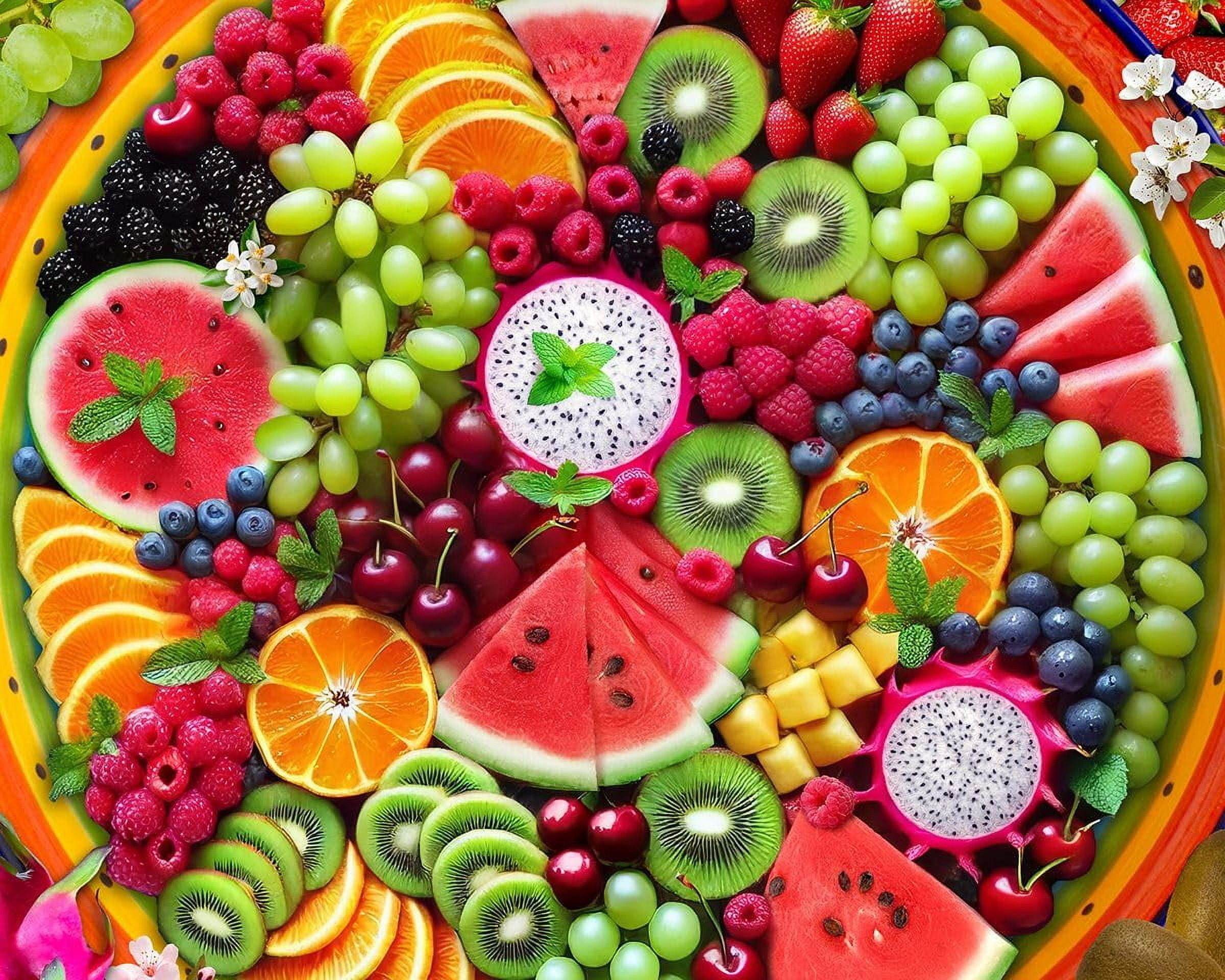 Springbok Fruit Platter 500 DHF10 Piece Puzzle for Adults- Featuring a ...