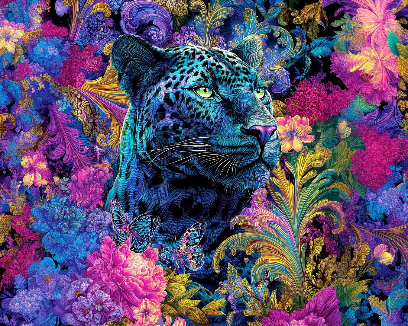 Springbok Paisley Panther Bloom 1000 Piece Jigsaw Puzzle for Adults ...