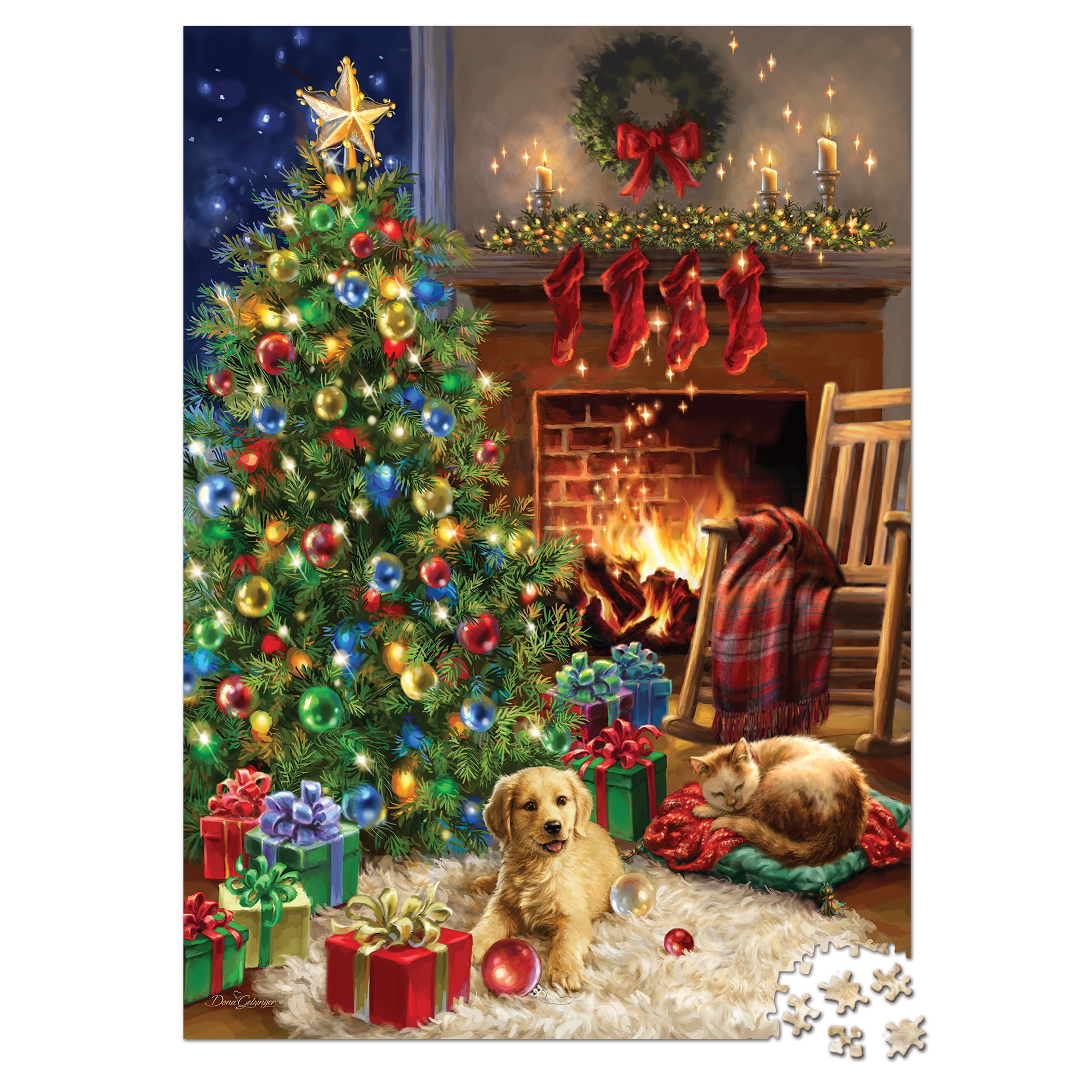 Springbok 500-Piece Christmas Morning Jigsaw Puzzle for Adults, Large ...
