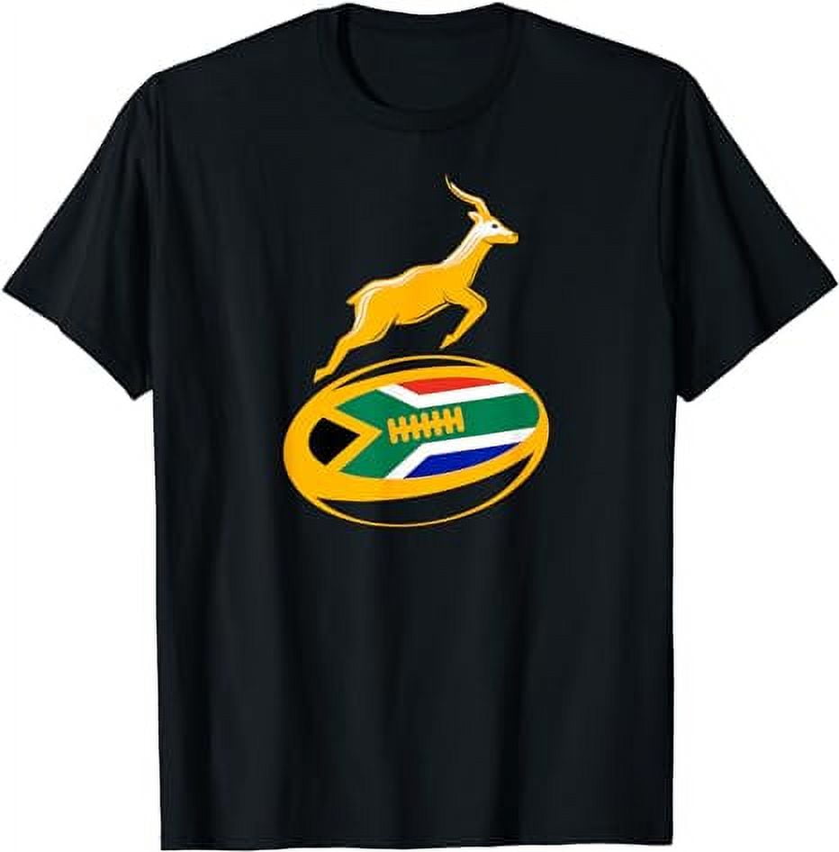 Springbok Rugby Ball & South African Flag. Men, Women & Kids T-Shirt ...