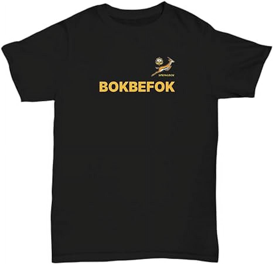 Springbok SA Rugby Shirt Tshirt Black - Short Sleeves - Sizes Small to ...
