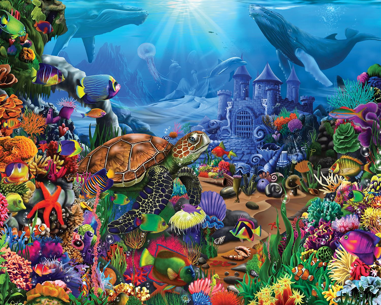 Springbok's Ocean Themed 1000 Piece Jigsaw Puzzle for Adults - Undersea ...