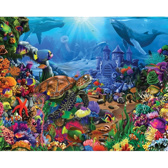 Springbok's Ocean Themed 1000 Piece Jigsaw Puzzle for Adults - Undersea ...