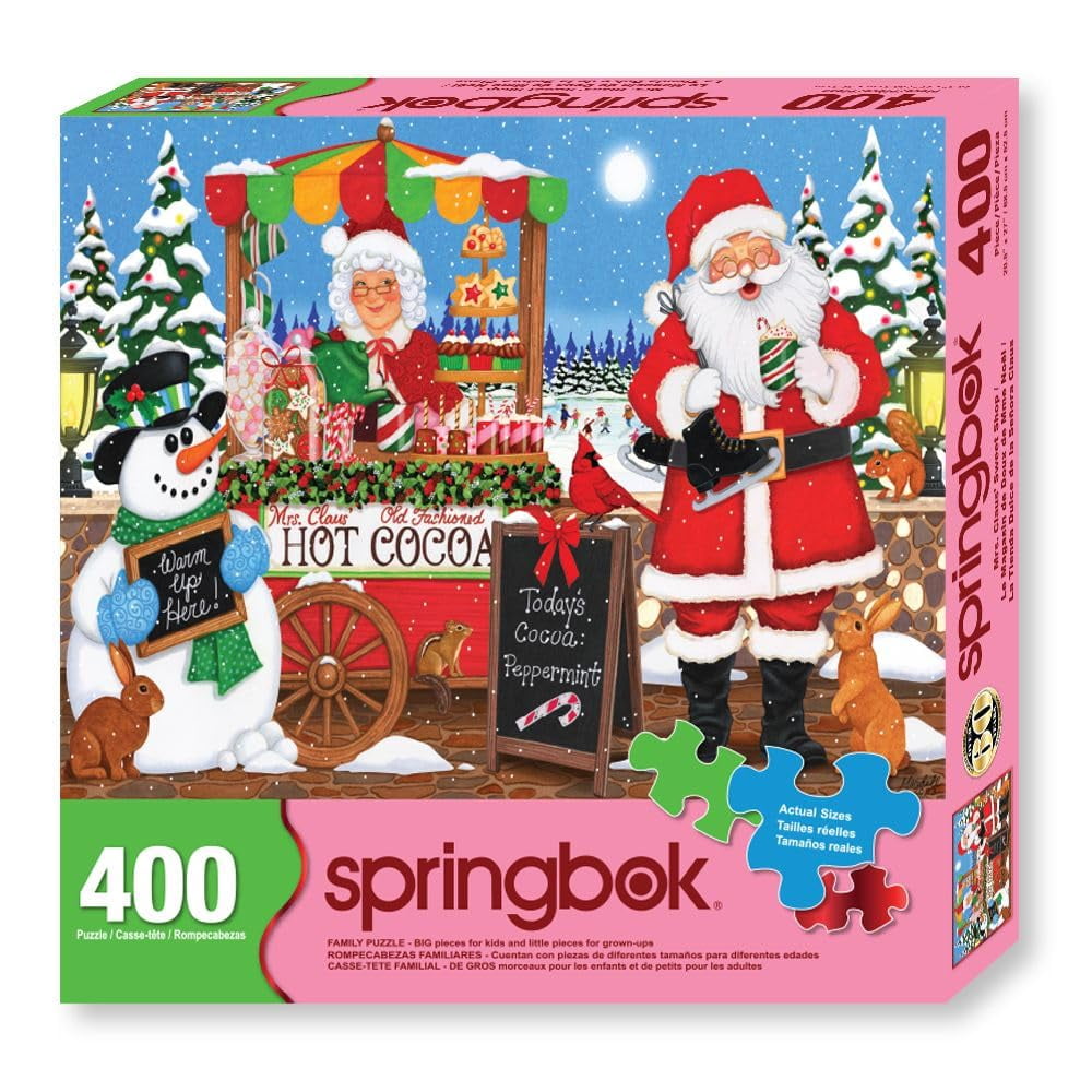 Springbok's Mrs. Claus' Sweet YPF5 Shop 400 Piece Family Jigsaw Puzzle ...