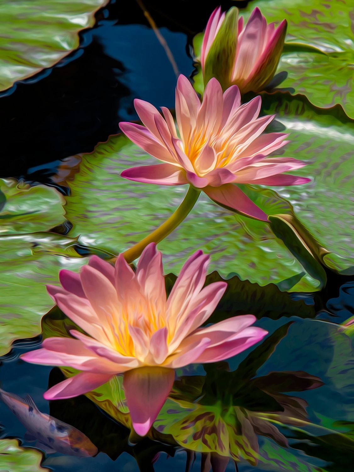 Springbok's Water Lilies 500 Piece Jigsaw Puzzle - Made in USA - Unique ...