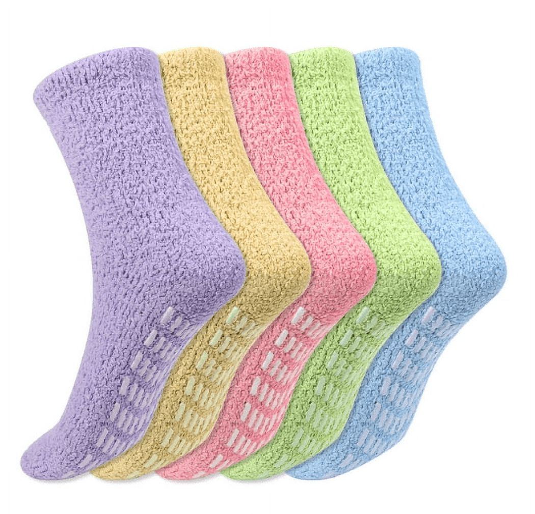 Super Soft Warm Cute Animal Non-Slip Fuzzy Crew Winter Home Socks ...
