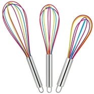 Colorful Kitchen Mini Silicone Whisks- 6-1/2" long , Set of 5 (1 in ...