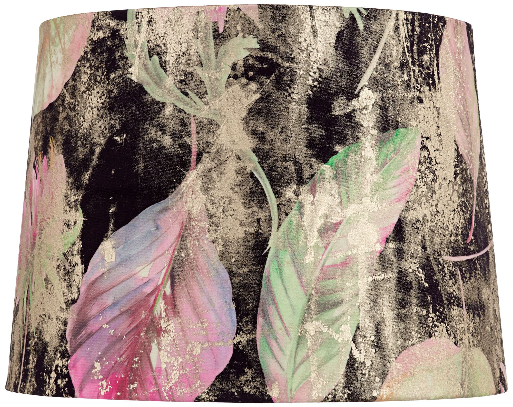 Springcrest 13" Top x 15" Bottom x 11" High x 11" Slant Print Lamp ...