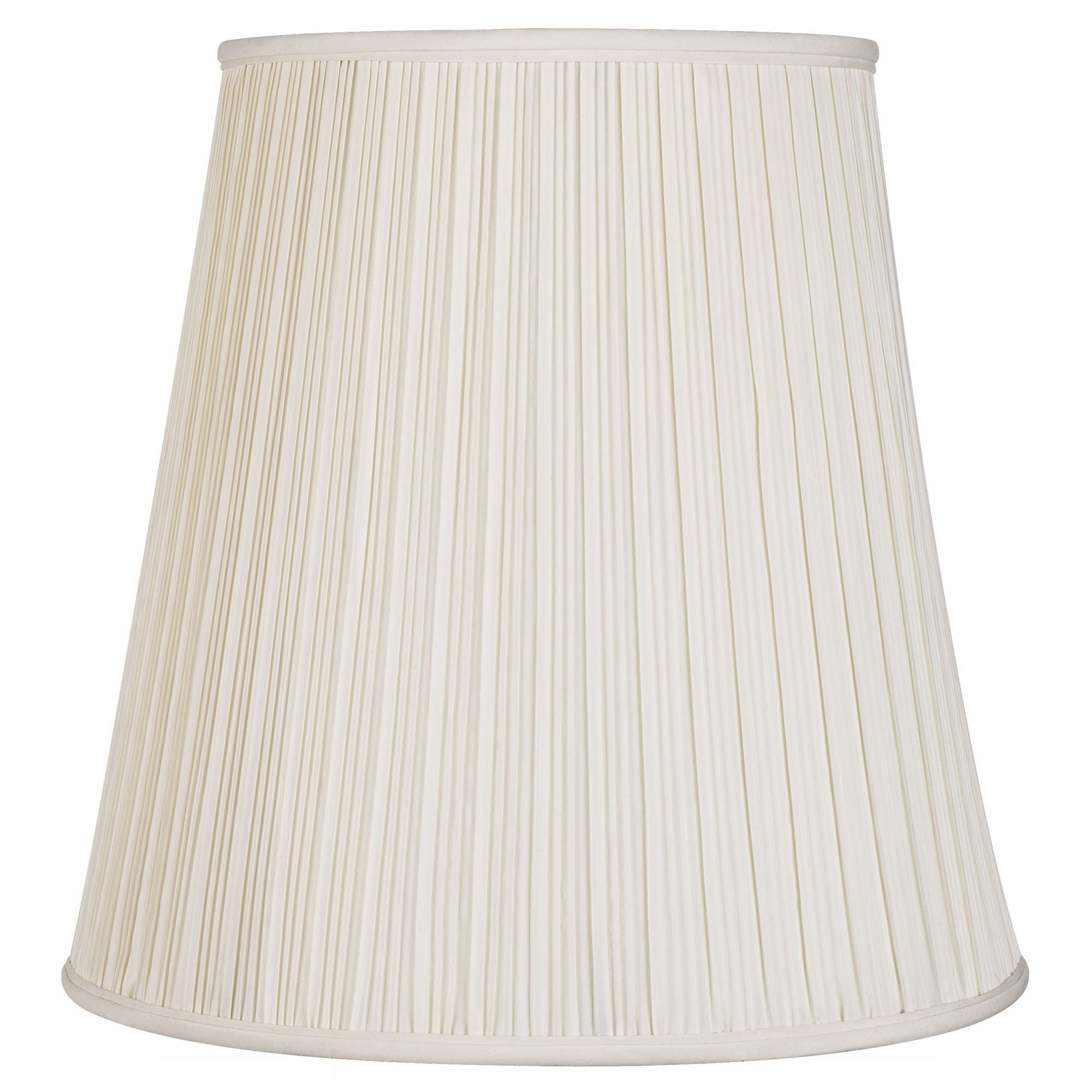 "Springcrest Large Lamp Shade, Creme Pleat, 12"" Top x 18"" Bottom x 18 ...