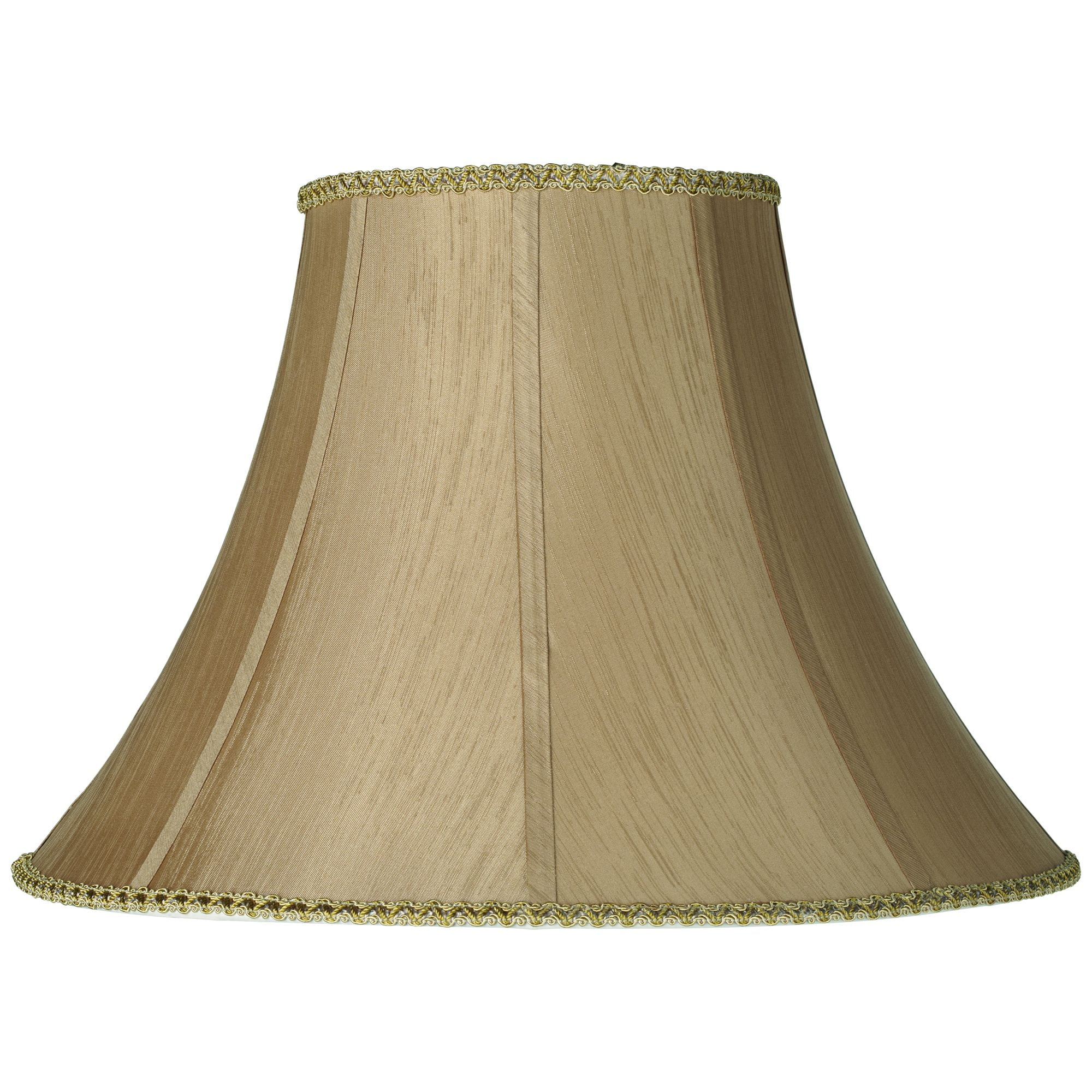 Springcrest Earthen Gold Large Round Bell Lamp Shade 8" Top x 18 ...