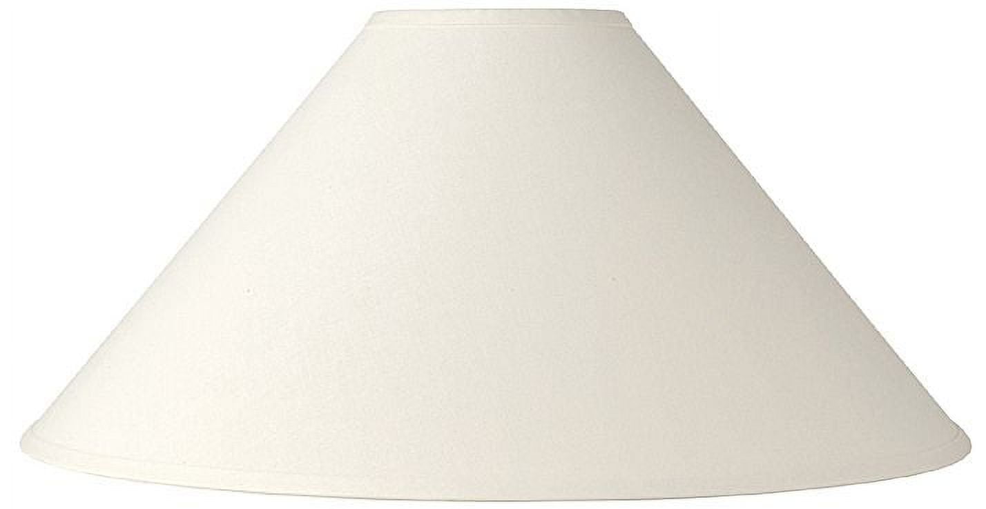 "Springcrest Ivory Linen Chimney Lamp Shade, Large 6"" Top x 23 ...