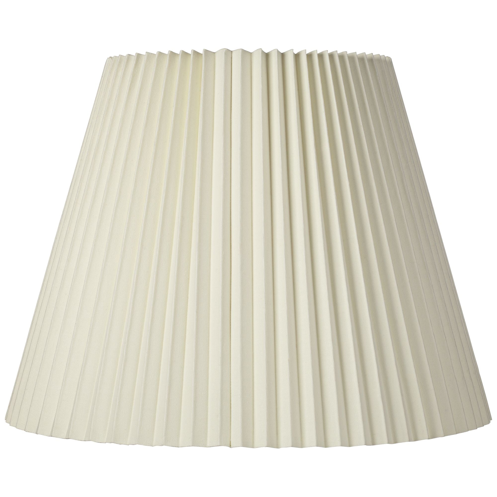 "Springcrest Large Lamp Shade, Ivory Pleated, Spider Fitting, 11""x19 ...