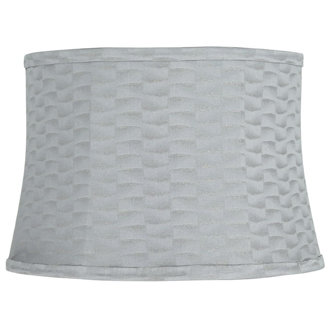 Springcrest Softback Drum Lamp Shade Gray Medium 14" Top x 16" Bottom x ...